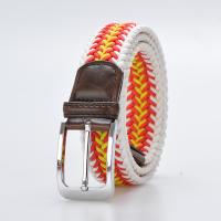 China Spandex Alloy Casual Jean Belt 120cm Woven Elastic Stretch Belt for Men for sale