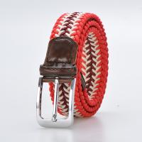 China Spandex Alloy Casual Jean Belt 120cm Woven Elastic Stretch Belt for Men for sale
