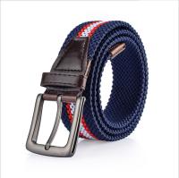 China Braided Canvas Fabric Elastic Belt Custom Size OEM Durable Stretch Belt for sale