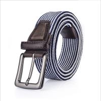 China Braided Canvas Fabric Elastic Belt Custom Size OEM Durable Stretch Belt for sale