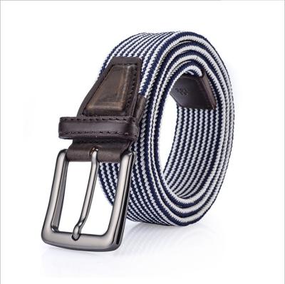 China Braided Canvas Fabric Elastic Belt Custom Size OEM Durable Stretch Belt for sale
