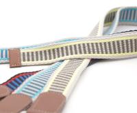 China Printed Logo 88cm Length D Buckle Belts Cotton Webbing 3.0CM for sale