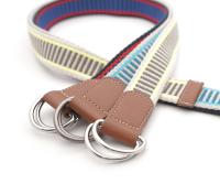China Printed Logo 88cm Length D Buckle Belts Cotton Webbing 3.0CM for sale