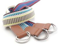 China Printed Logo 88cm Length D Buckle Belts Cotton Webbing 3.0CM for sale
