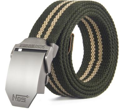 China High End 120cm Alloy Buckle Nylon Belt Military Style Web Belt Custom Logo for sale