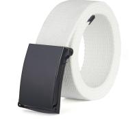 China Canvas Cotton Belt 110cm Long 3.8cm Wide 18 Colors Men Casual Adjustable Fabric Belt for sale