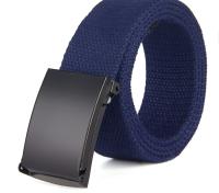 China Canvas Cotton Belt 110cm Long 3.8cm Wide 18 Colors Men Casual Adjustable Fabric Belt for sale
