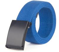 China Canvas Cotton Belt 110cm Long 3.8cm Wide 18 Colors Men Casual Adjustable Fabric Belt for sale