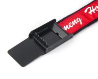 China Cotton Woven Nylon Web Belt with Zinc Alloy Buckle 110cm Long 3.8cm Wide for sale