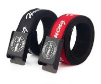 China Cotton Woven Nylon Web Belt with Zinc Alloy Buckle 110cm Long 3.8cm Wide for sale