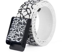 China Canvas Cotton Webbing Belt 110cm Length 3.8cm Width Unisex Casual Graffiti Design for sale
