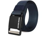 China 125cm Magnetic Sports Tactical Nylon Belt with Alloy Zinc Buckle Custom Logo for sale