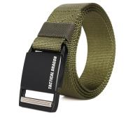 China 125cm Magnetic Sports Tactical Nylon Belt with Alloy Zinc Buckle Custom Logo for sale