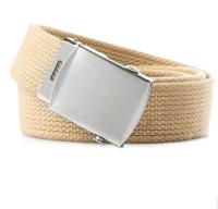 China Unisex Tactical Waist Belt 4cm Canvas Webbing with Zinc Alloy Buckle Casual Jeans Belt for sale