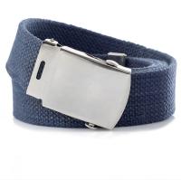 China Unisex Tactical Waist Belt 4cm Canvas Webbing with Zinc Alloy Buckle Casual Jeans Belt for sale