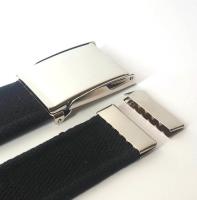 China Metal Buckle Canvas Fabric Web Belt 3.8cm Wide 100cm Length Casual Waist Strap for sale