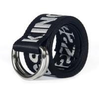 China Custom Nylon Canvas Belt with Double Ring 3.8cm Zinc Alloy Buckle Wholesale for sale