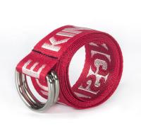 China Custom Nylon Canvas Belt with Double Ring 3.8cm Zinc Alloy Buckle Wholesale for sale