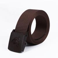 China Rectangle Plastic Buckle Nylon Belt 3CM Mens Military Tactical Web Belt 122CM for sale