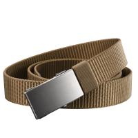 China Custom Men Alloy Buckle Woven Fabric Belt 130cm Eco Friendly Adjustable OEM for sale