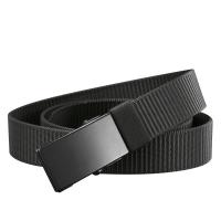 China Custom Men Alloy Buckle Woven Fabric Belt 130cm Eco Friendly Adjustable OEM for sale