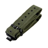 China 100% Cotton Army Green Tactical Military Belt 5.7cm Wide 125cm Long Rigger Waist Belt for sale