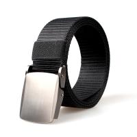 China 125cm Length 3.8cm Width Nylon Tactical Belt with Zinc Alloy Buckle for Outdoor Hiking for sale