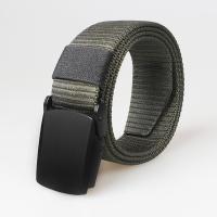 China 125cm Length 3.8cm Width Nylon Tactical Belt with Zinc Alloy Buckle for Outdoor Hiking for sale