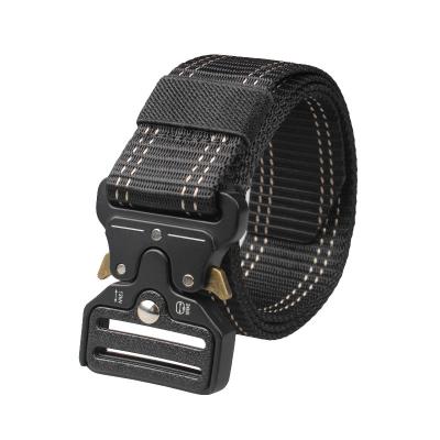 China 4.5cm Heavy Duty Tactical Nylon Belt Outdoor Hiking Military Style Metal Buckle 110cm for sale