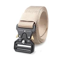 China 4.5cm Heavy Duty Tactical Nylon Belt Outdoor Hiking Military Style Metal Buckle 110cm for sale