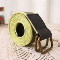 China Polyester Fabric Knitted Belt 4.5cm Width Elastic Belt for Women Dresses Metal Buckle for sale