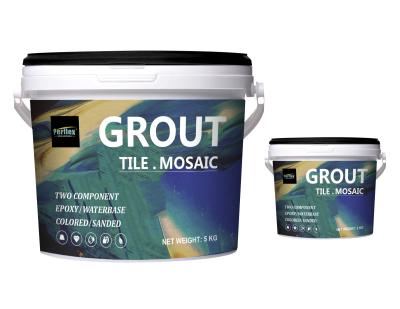 China P-10 Cementitious Epoxy Mortar Grout For Mosaic Tile Stain Resistance, Anti-Mould,  Gorgeous colors, Colored, Waterproof for sale