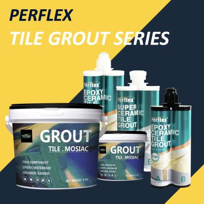 China Perflex Tile Grout Series, Cartridge Epoxy Tile Grout, Polypro Tile Grout, Mosaic Epoxy Cementitous, MS Sealant for sale