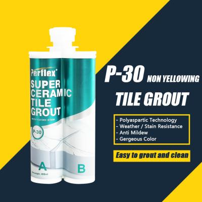 China Perflex Polyaspartic Tile Grout adhesive P-30 superior hardness, consistent, uniform color, strength and durabilit for sale