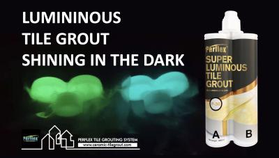 China P-30 Luminous Cartridge Ceramic Tile Grout, Illuminate In The Dark, Green, Blue Colors, Water Proof for sale