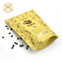 China Custom 500g Coffee Packaging Bags with Zipper and Valve - 50-200 Micron Food Grade Materials for sale