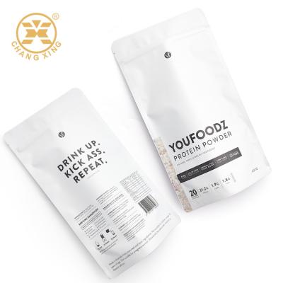 China Custom Biodegradable Protein Powder Pouches with Resealable Zipper - 1 Pound Food Packaging Bags for sale