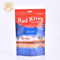 China Custom Printing Empty Tobacco Packaging Pouch With Zipper for sale