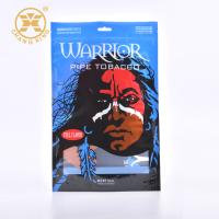 China Custom Printing Empty Tobacco Packaging Pouch With Zipper for sale