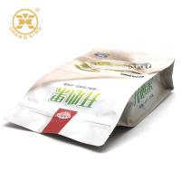 China Plastic Custom Printed Stand Up Spot UV Coating Flat Bottom Pouch For Snack for sale