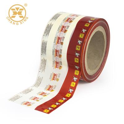 China PET PVC VMPET Candy Twist Chocolate Roll Stock Film Laminated Material for sale