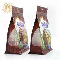 China 1kg Stand-Up Zipper Pouch with Flat Bottom - 20-200 Micron Thickness for Pistachios and Dried Food Packaging for sale