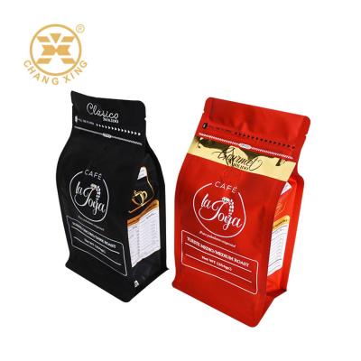 China Custom Design Aluminum 16oz Coffee Packaging Bags With Lining for sale