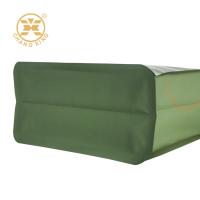 China Custom Printed Flat Bottom Ziplock Aluminium Foil Bag 12oz For Coffee Packaging for sale
