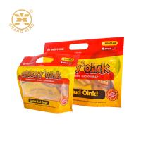 China Custom Printing Zip Lock Rotisserie Chicken Packaging Bags 500g Standing With Pocket for sale