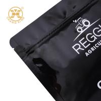 China 180 Microns Stand Up Gusseted Bags Fully Black Color for sale