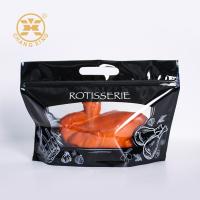 China Grease Proof Roasted Chicken Bag 250g-5kg Microwave Safe Anti-Fog Stand Up Pouch With Zipper for sale