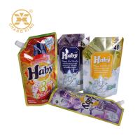 China 500ml 1l Washing Powder Packing Pouch Custom Printed With Spout for sale
