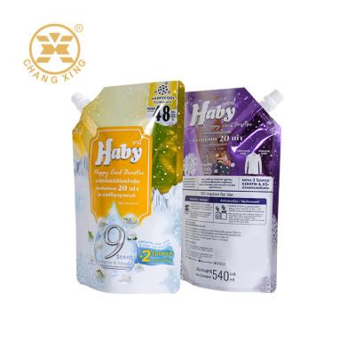 China 500ml 1l Washing Powder Packing Pouch Custom Printed With Spout for sale