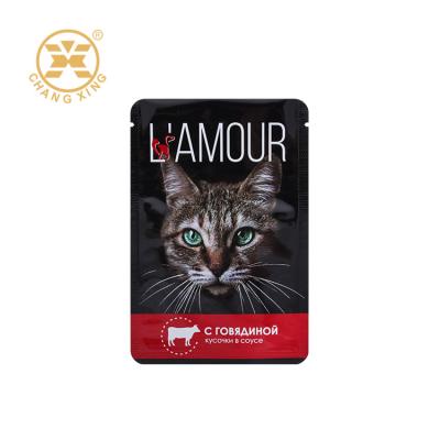 China Aluminum Foil Pet Food Packaging Bag 5kg 10kg 15kg 20kg with Resealable Zipper and Square Bottom for sale